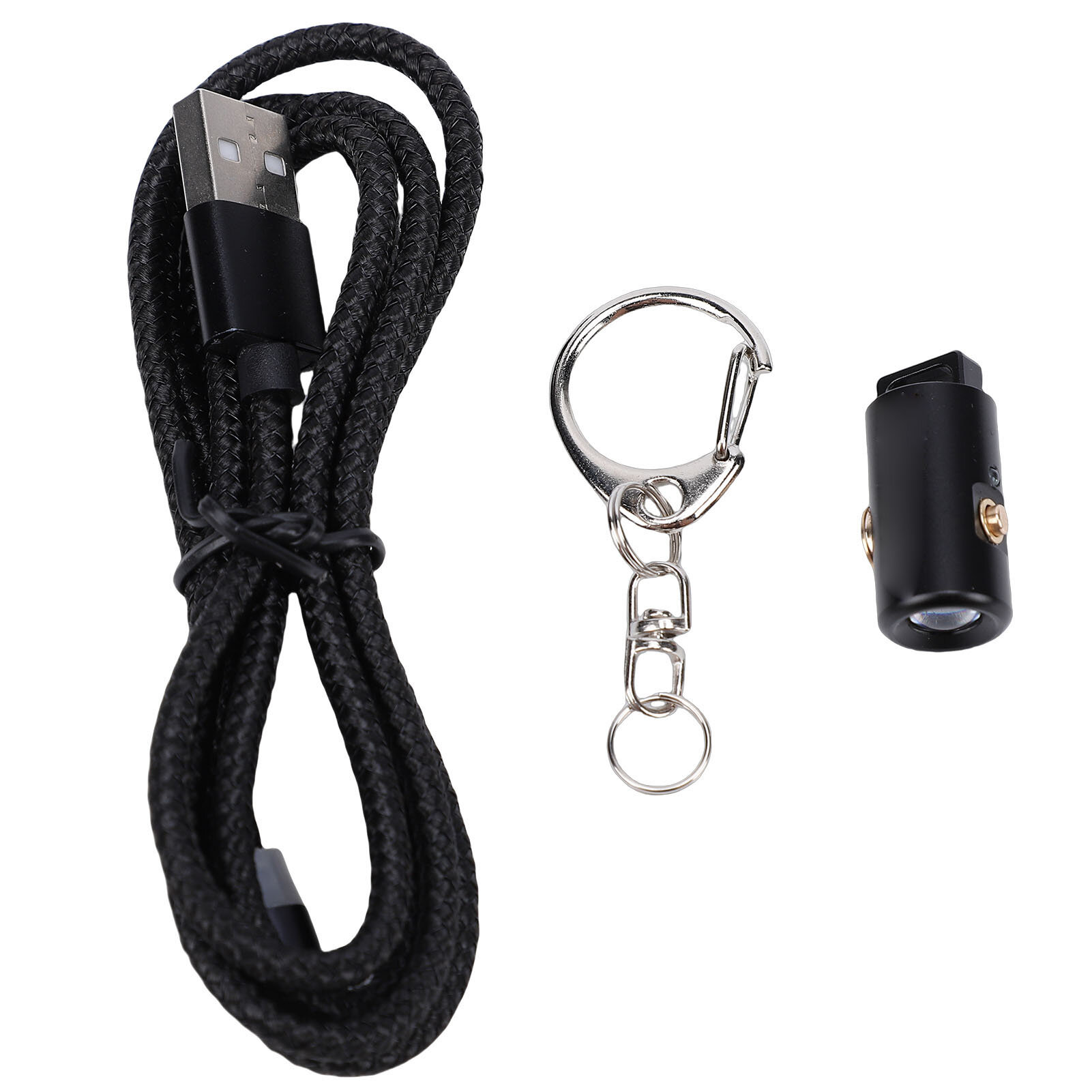 Миниатюрный брелок-фонарик IPX6, водонепроницаемый, из алюминиевого сплава, со светодиодной подсветкой, небольшой, с магнитной зарядкой и 5 режимами освещения.