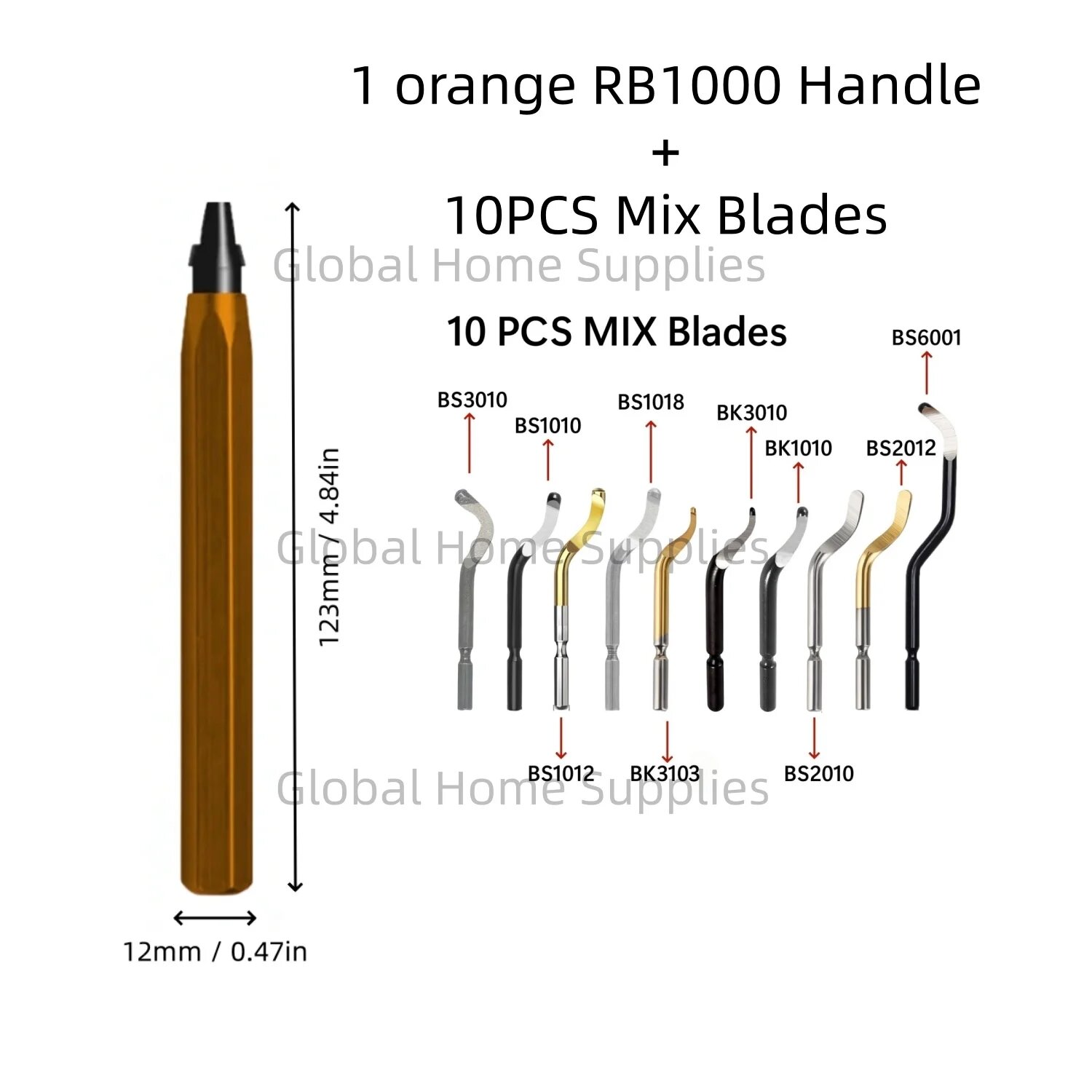 Набор инструментов для снятия заусенцев Orange RB1000 X Mix