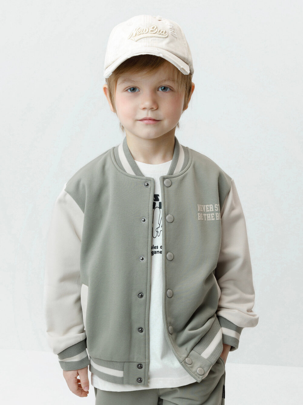 Бомбер детский трикотажный бомбер, хлопок