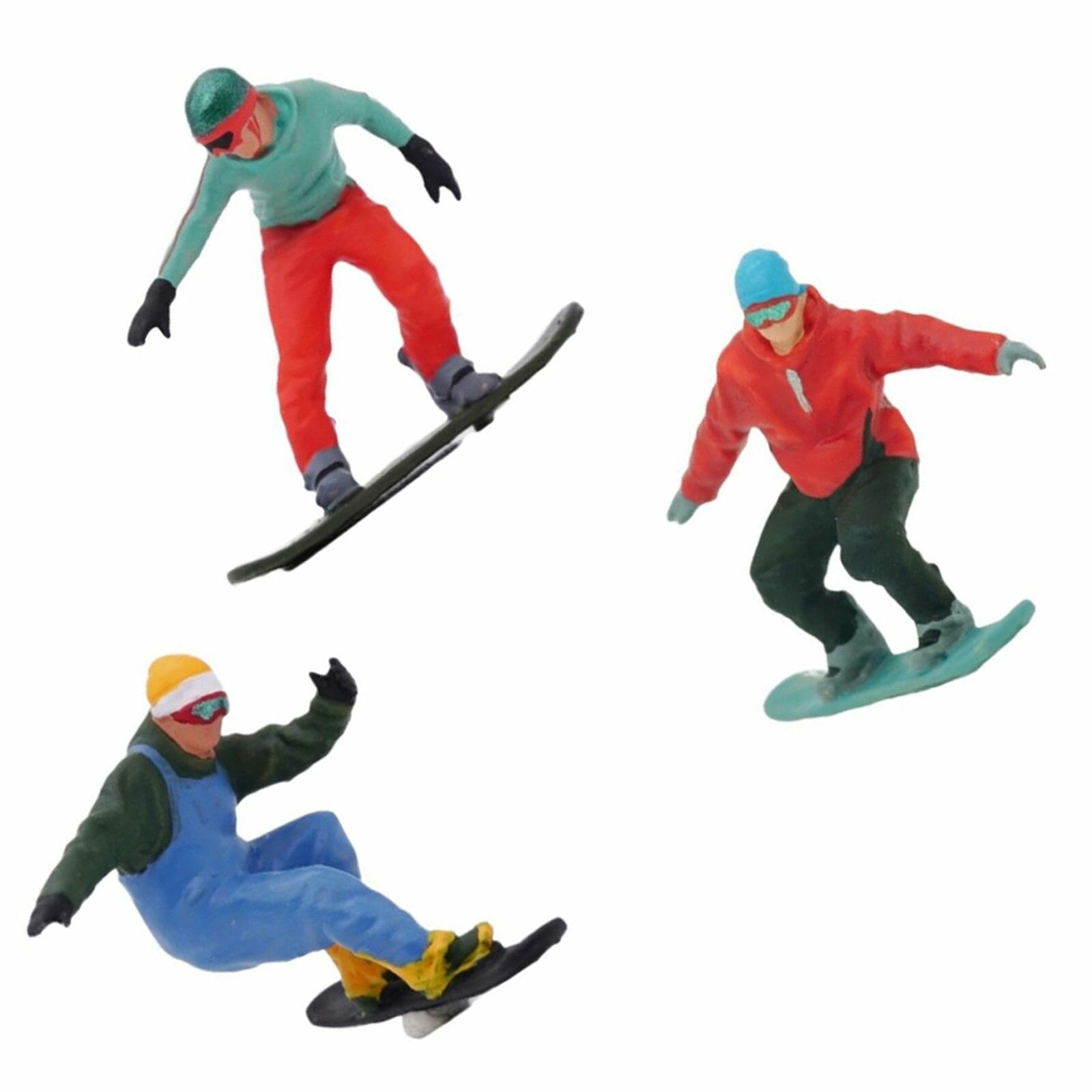 Фигурка сноубордиста 1:64 ручной росписи для зимних сцен