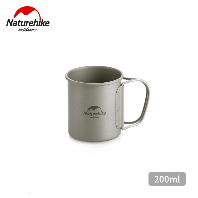 Naturehike Титановая чашка Титановая миска Складные портативные столовые приборы