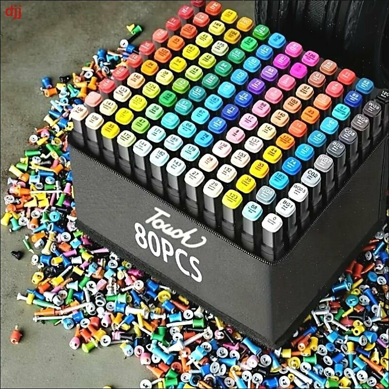 Набор маркеров, толщина: 1 мм, 80 шт.