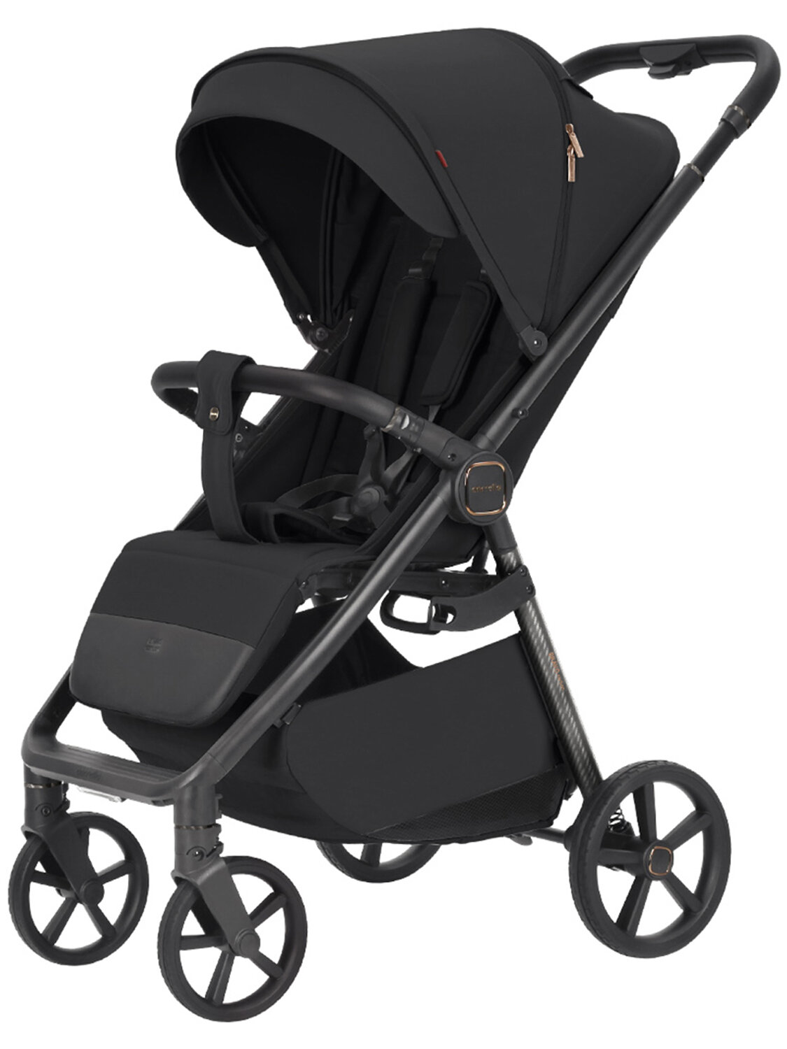 Коляска прогулочная CARRELLO Bravo carbon, черный (deep black)