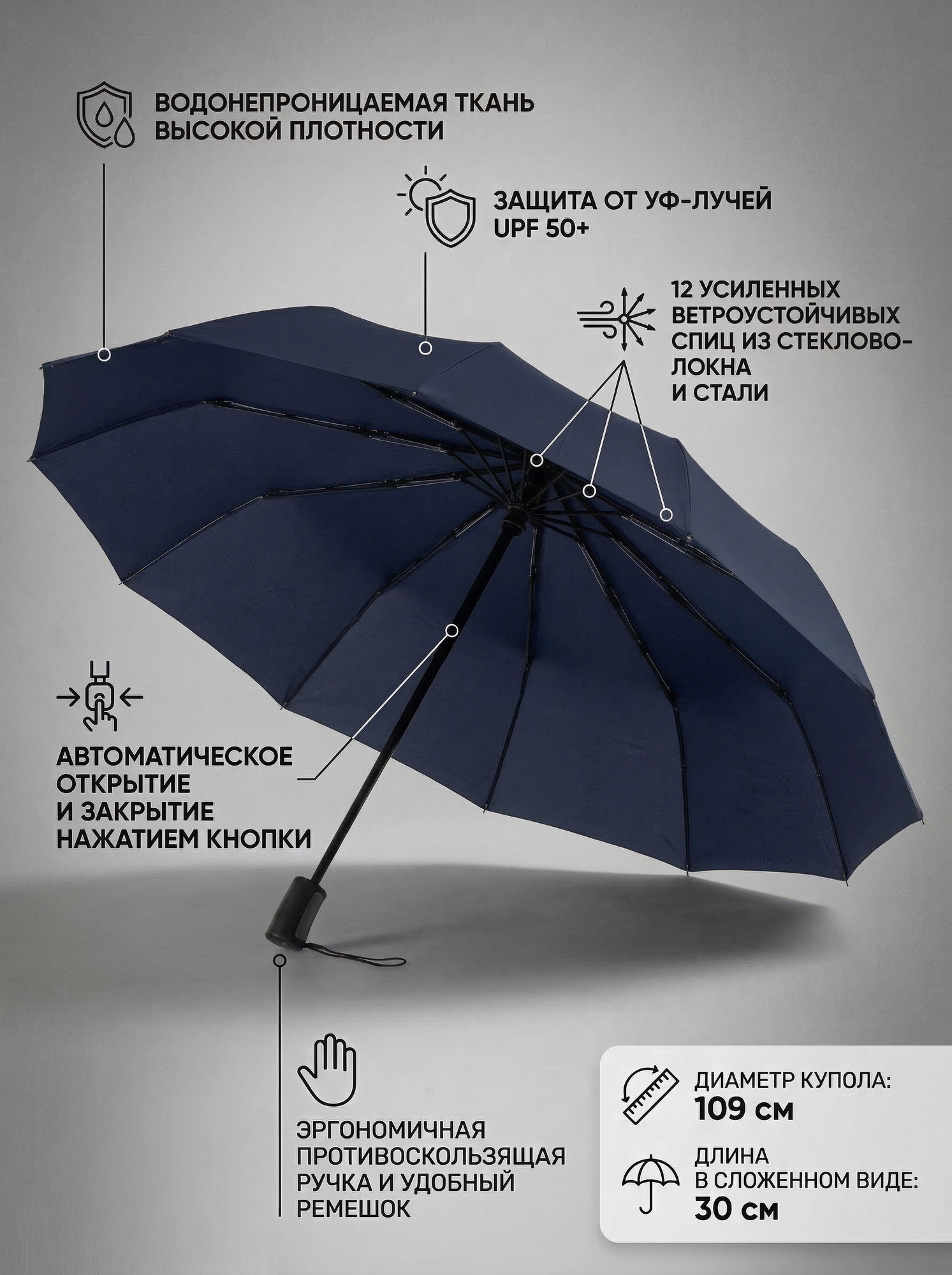Зонт-трость
