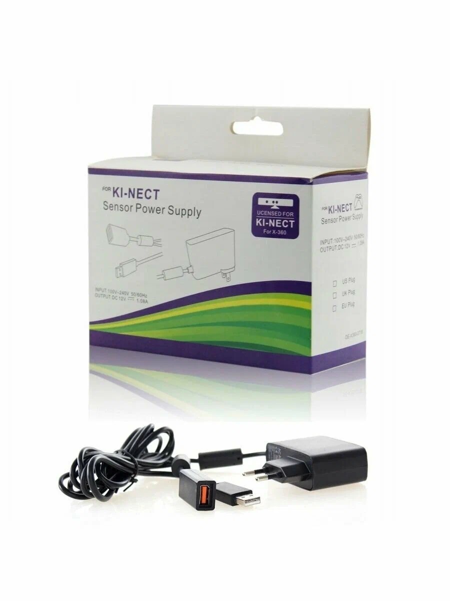 Адаптер USB Kinect Xbox 360 Microsoft с блоком питания и кабелем USB