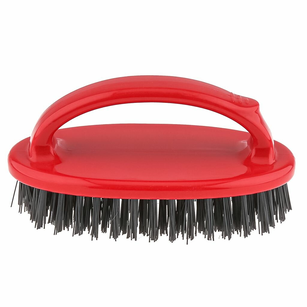 Щетка для посуды Домашняя Мода шробер, с жесткой щетиной, с ручкой, красного цвета (223208806/03)
