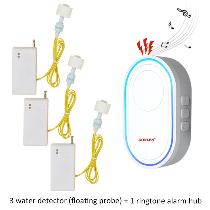 Tuya WIFI датчик утечки детектор утечки воды уровень жидкости сирена сигнализация умный жизненный поток Наводнение оповещение для ванной бак кухня