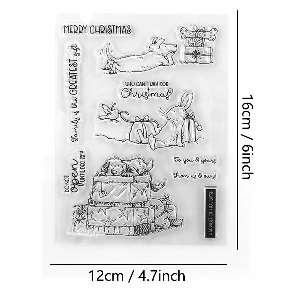 Резиновые штампы для скрапбукинга, Christmas, I WW1075A1
