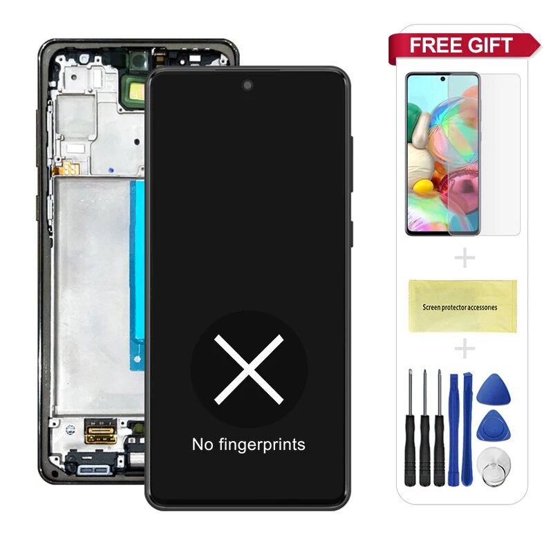 Дисплей в сборе Samsung A73 5G 6.7" Black With Frame