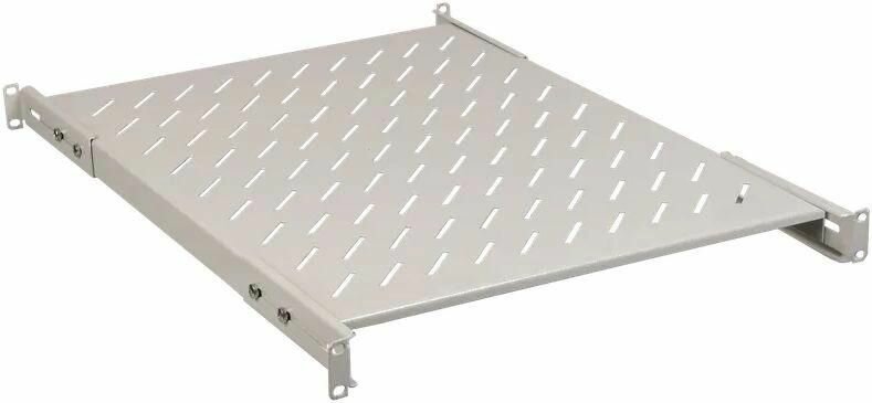 Полка стационарная ITK высота 1U, нагрузка 100 кг, ширина 19", глубина 400 мм, серая (FS35-400PI-R)