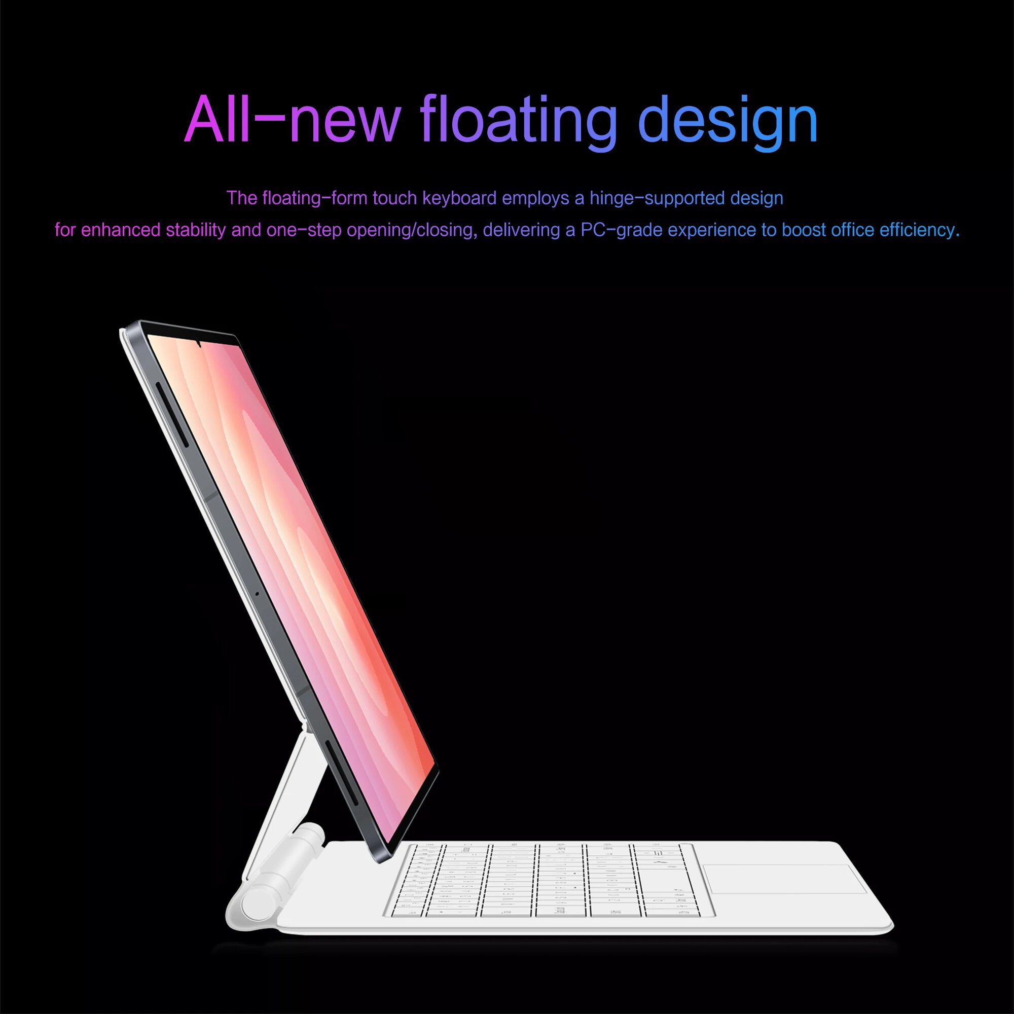 Magic Keyboard для Samsung Galaxy Tab S11 Ultra Tab S11 11 inch, White, Russian