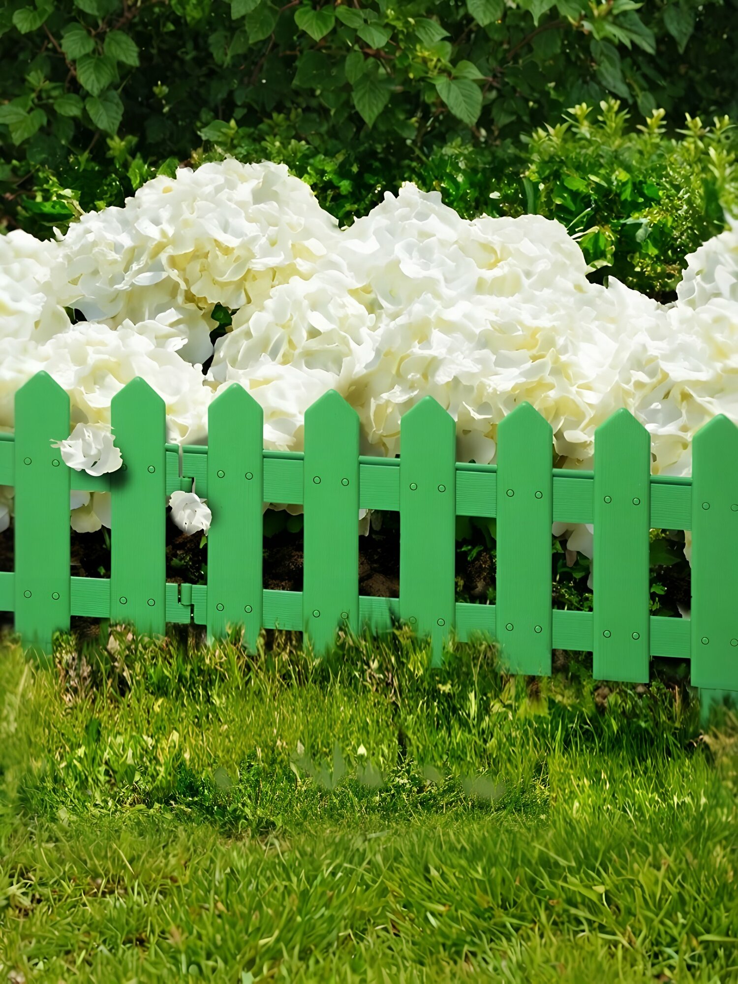 Забор декоративный пластмасса, Мастер сад, Палисадник, 30х190 см, зеленый