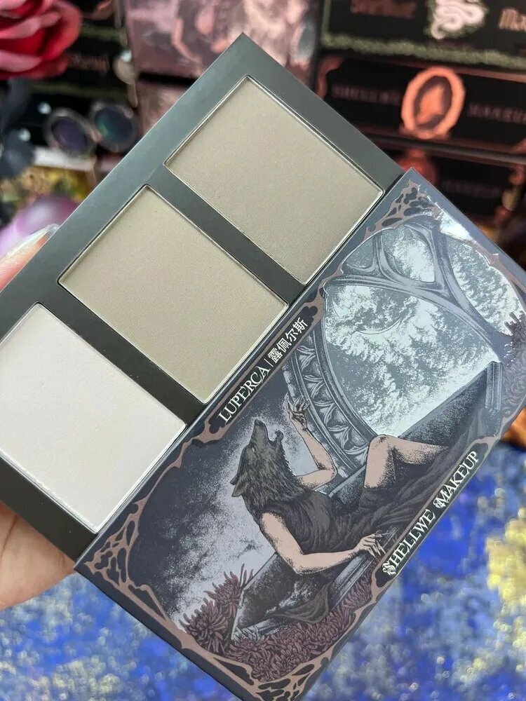 Shellwe Makeup Трехцветная Скульптор для лица ,13g - Luperca