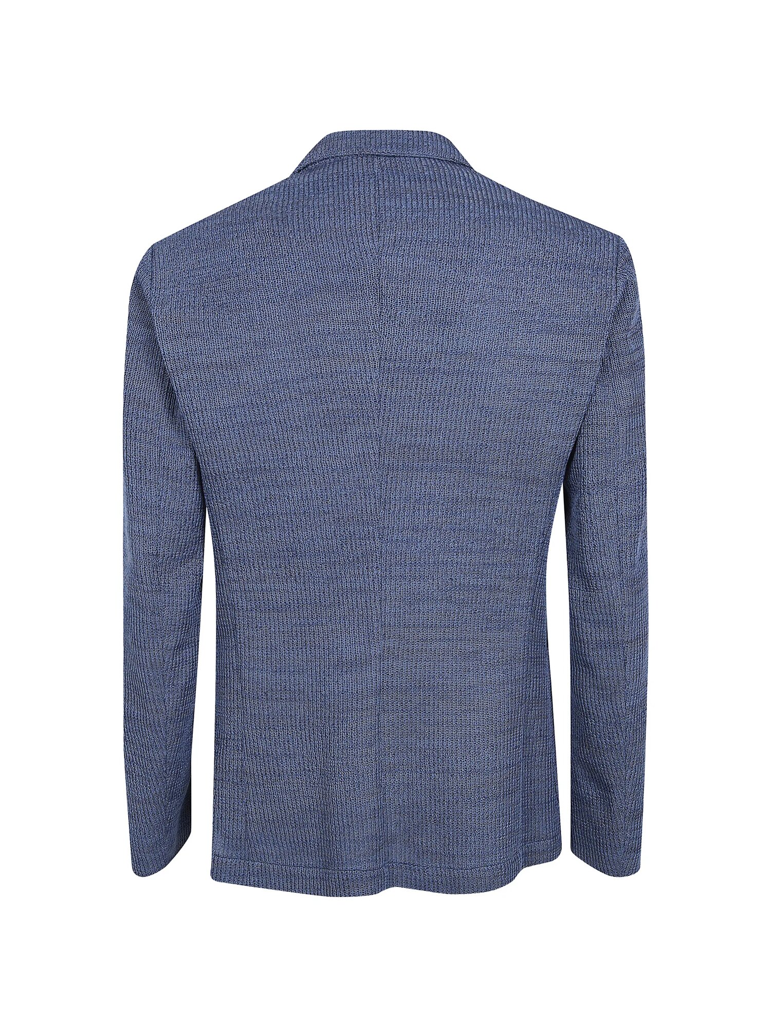 Пиджак EMPORIO ARMANI Single-breasted blazer, размер 52, blue — фото 1