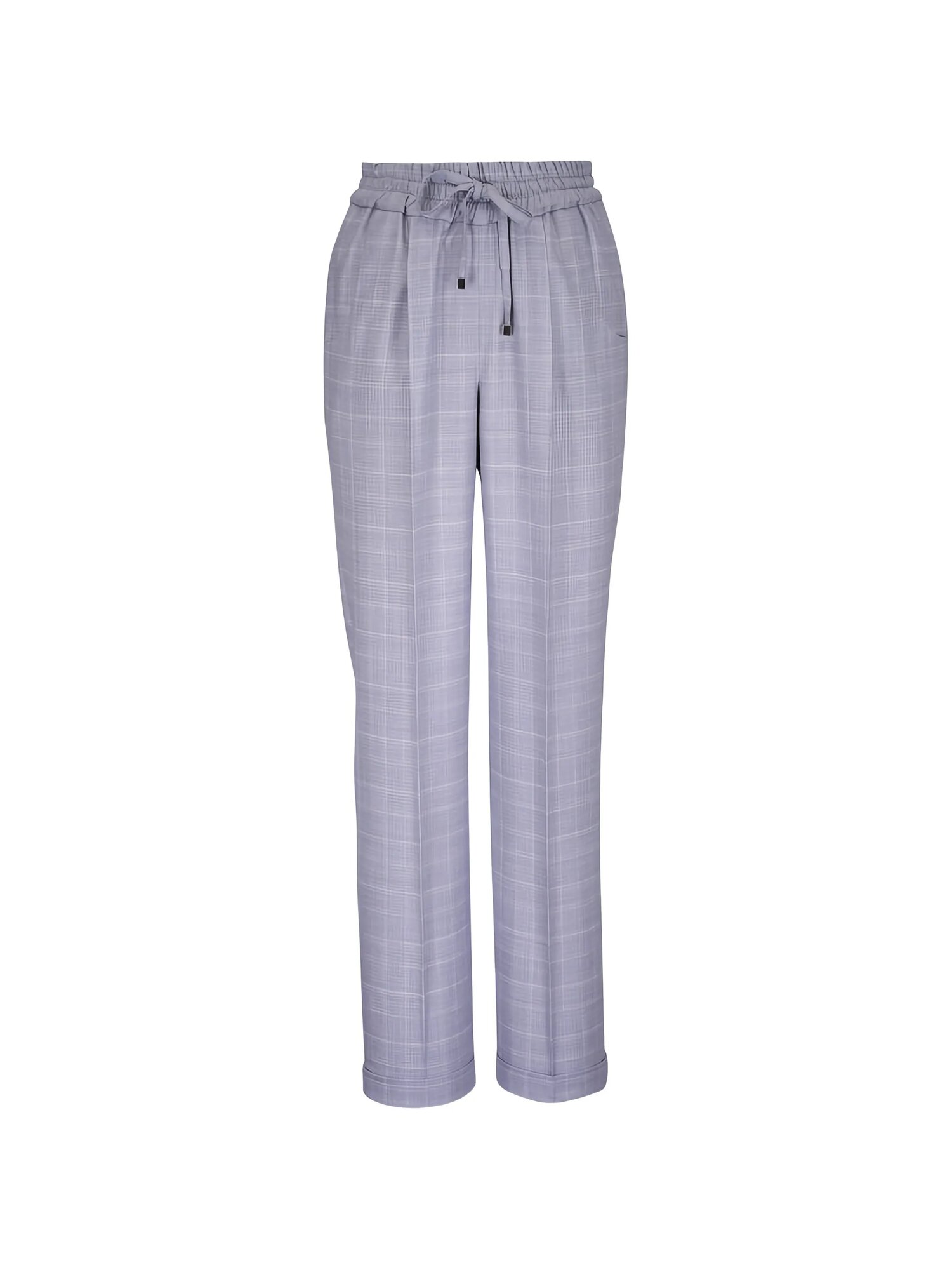 Брюки Plaid drawstring trousers