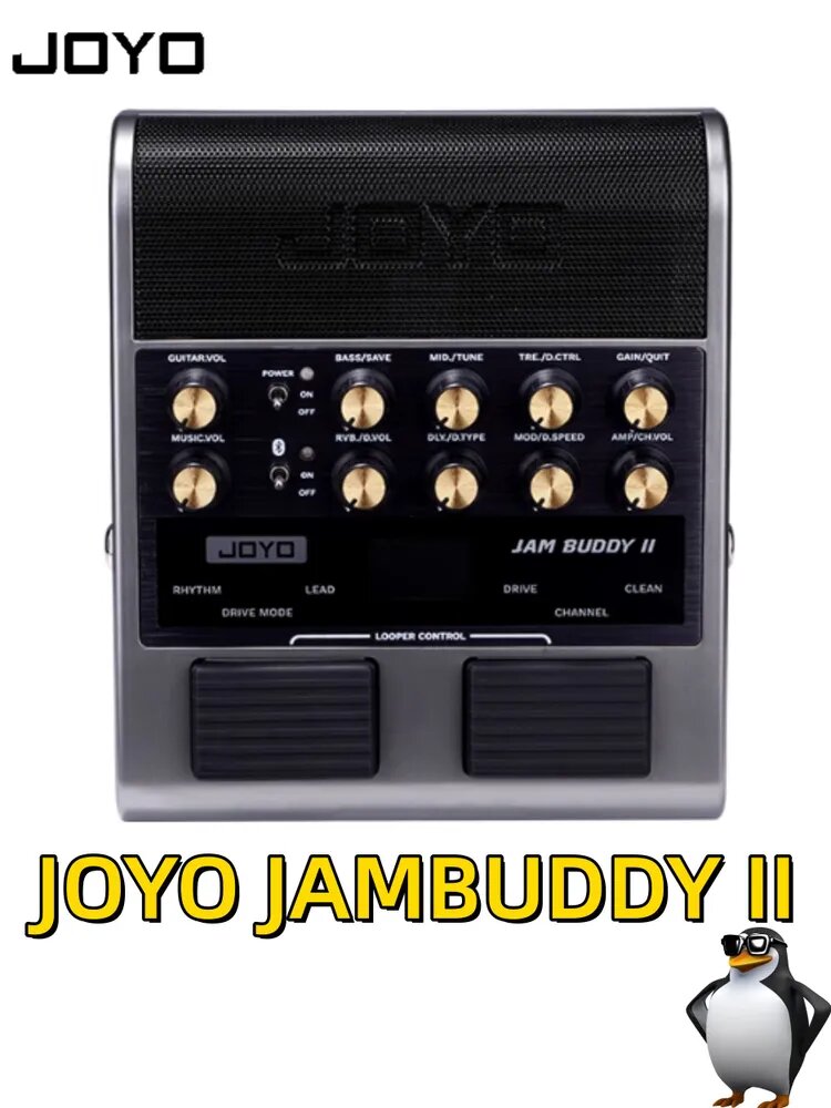 JOYO Jam Buddy 2-го поколения портативный тренировочный набор для электрогитары, гитары, драм-машины, записи через Bluetooth.