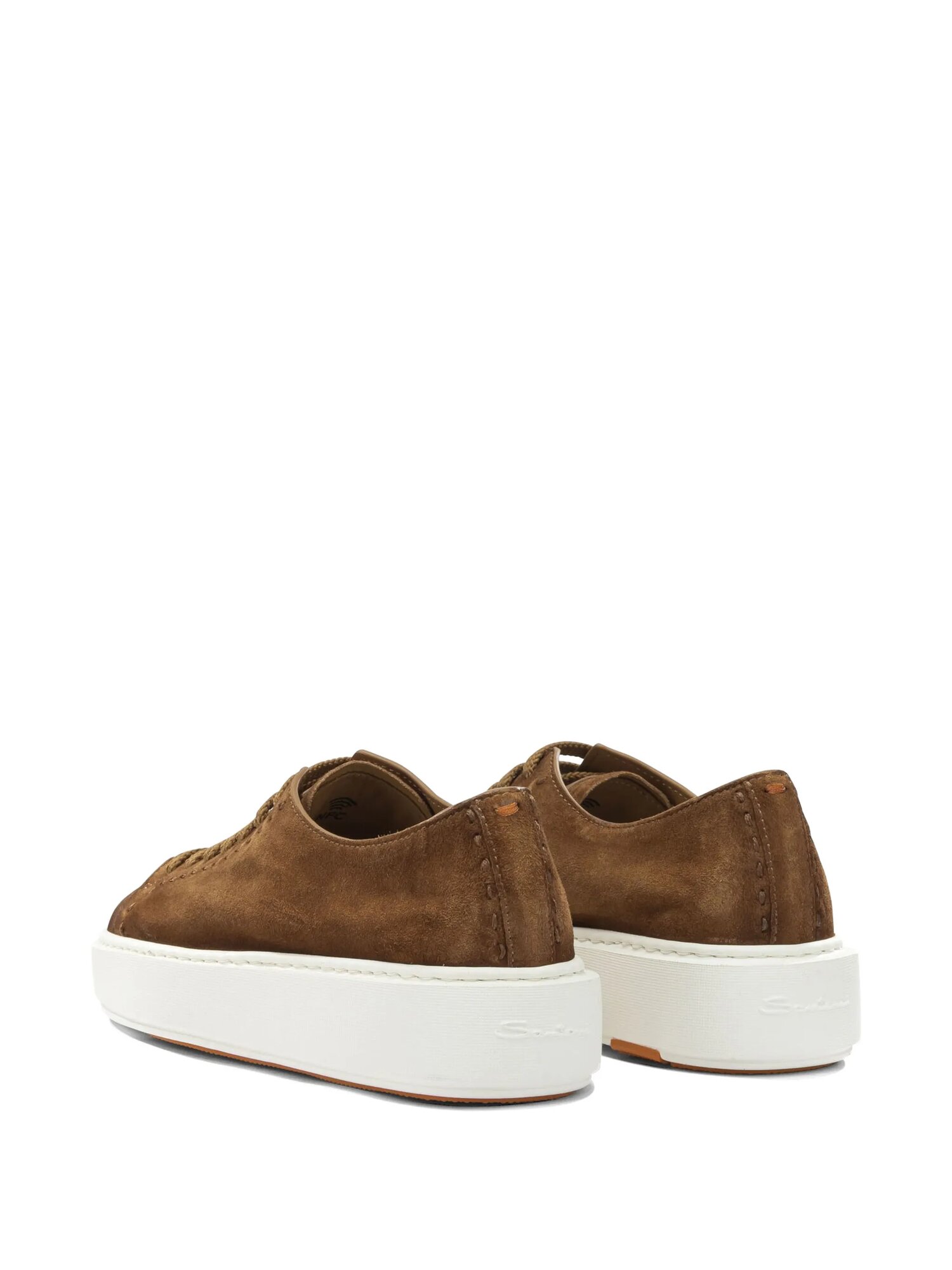 Кроссовки Santoni, размер 37.5, коричневый/серый/оранжевый — фото 1