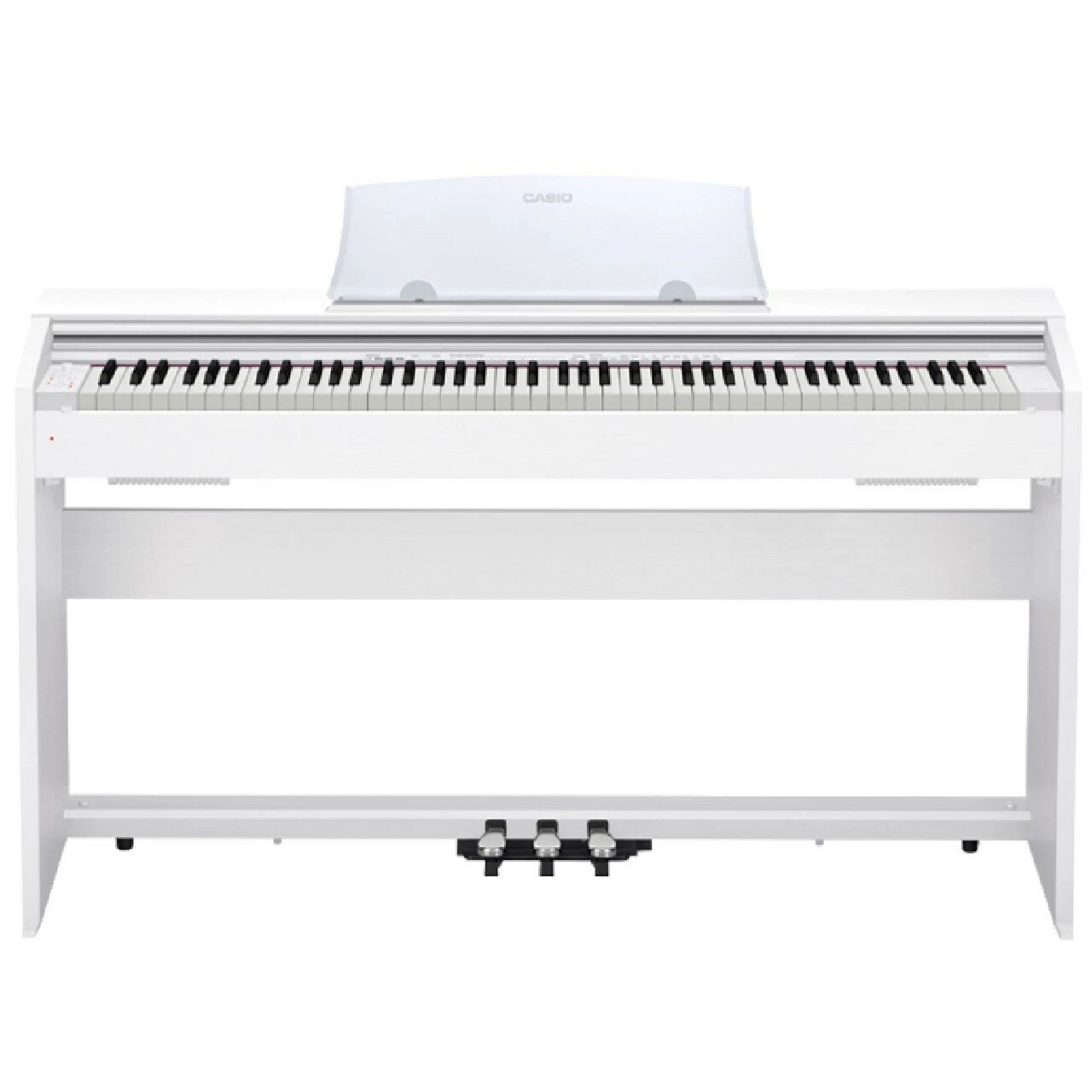 Casio PX-770WE Privia Цифровое пианино со стойкой и педалями, белое