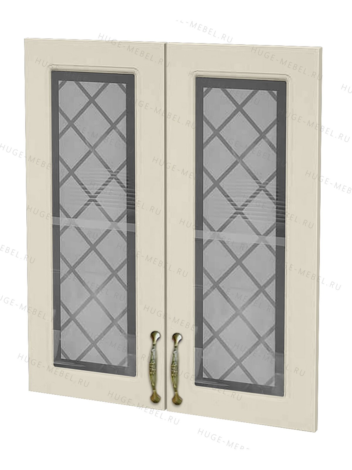 Кухонный фасад Ф-245 дуб ваниль (Модена) Huge Mebel. Ширина 592 Высота 916. Кухонные фасады