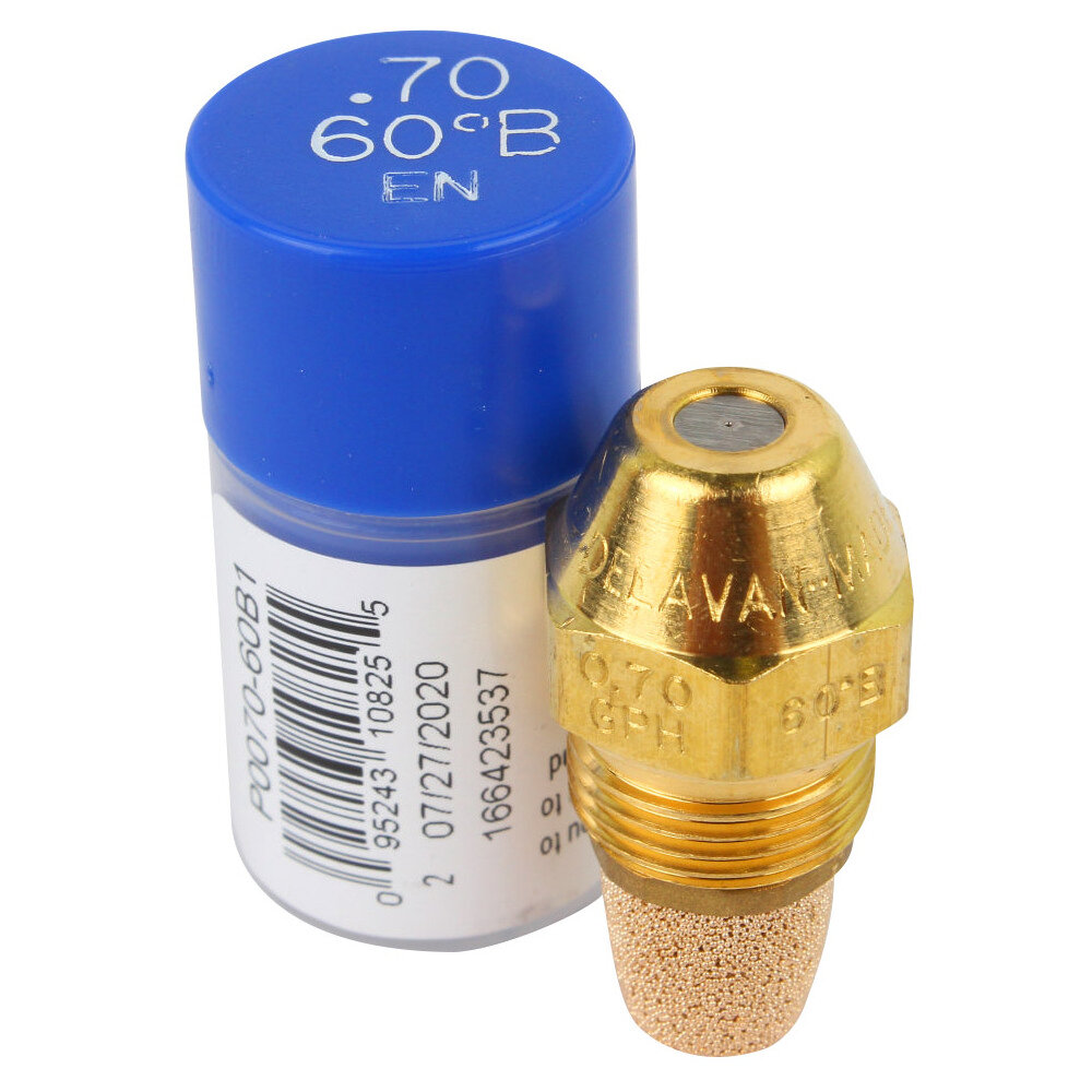Форсунка Delavan 0.70GPH, 60B, P0070-60B1, В - образная форма распыла, 60 градусов, для дизеля — фото 1