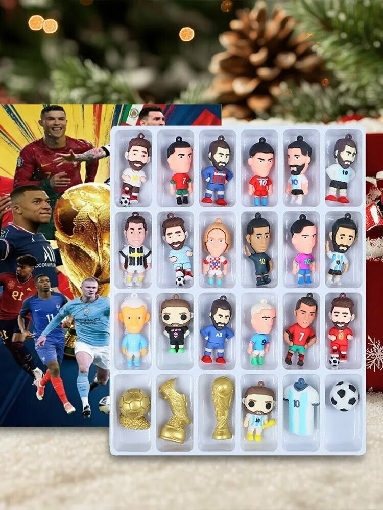 Календарь обратного отсчета до 2025 года в футболе, украшения на футбольную тему , Адвент-календарь