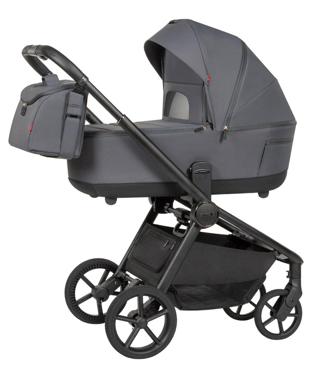 Детская коляска 2 в 1 CARRELLO Epica CRL-8510/1 Space Black, в комплекте сумка для гигиенических средств, дождевик.