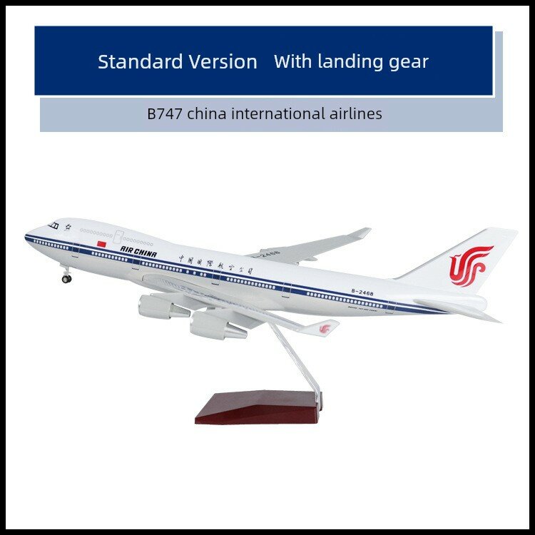 Модель Boeing 747 прототип Air China с колесами, 47 см, коллекционная масштабная аэроплан-реплика