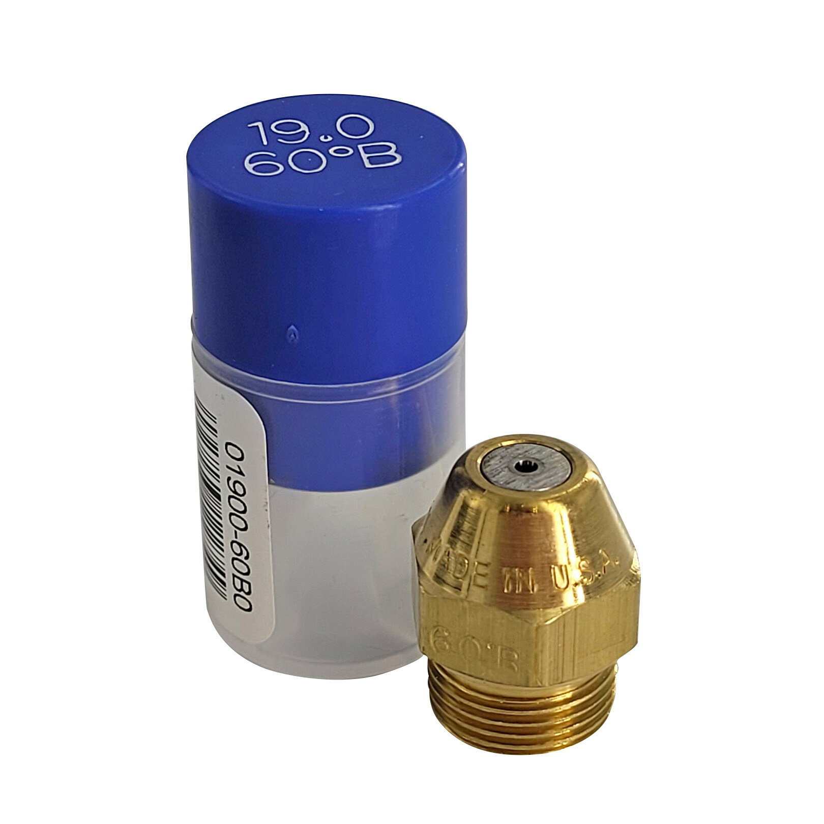 Форсунка Delavan 19.00GPH, 60B, 01900-60B0, В - образная форма распыла, угол 60 градусов, для дизеля — фото 1