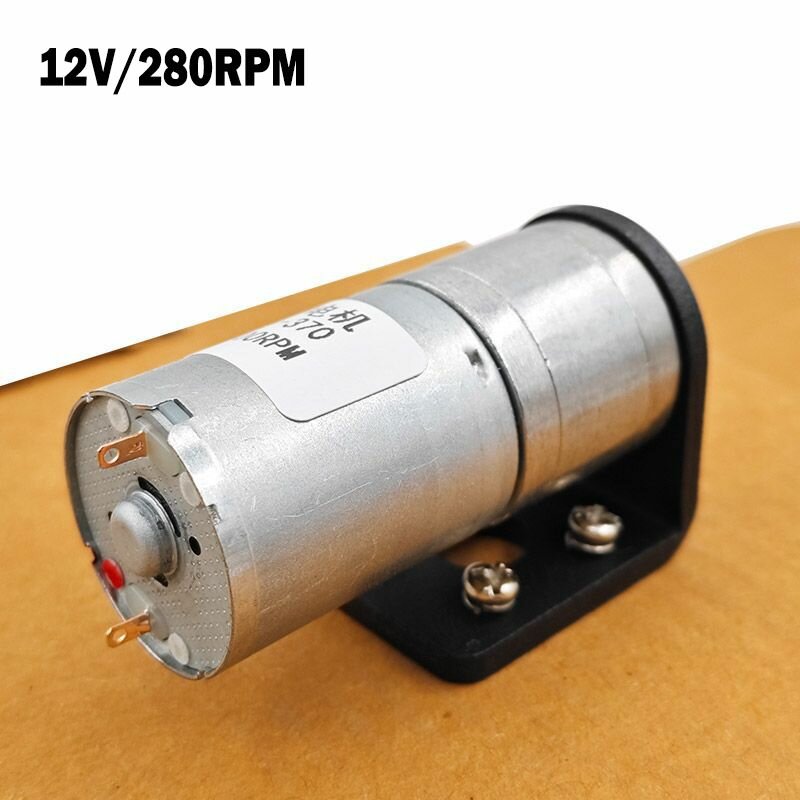 12V 280RPM Редукторный двигатель + кронштейн JGA25-370