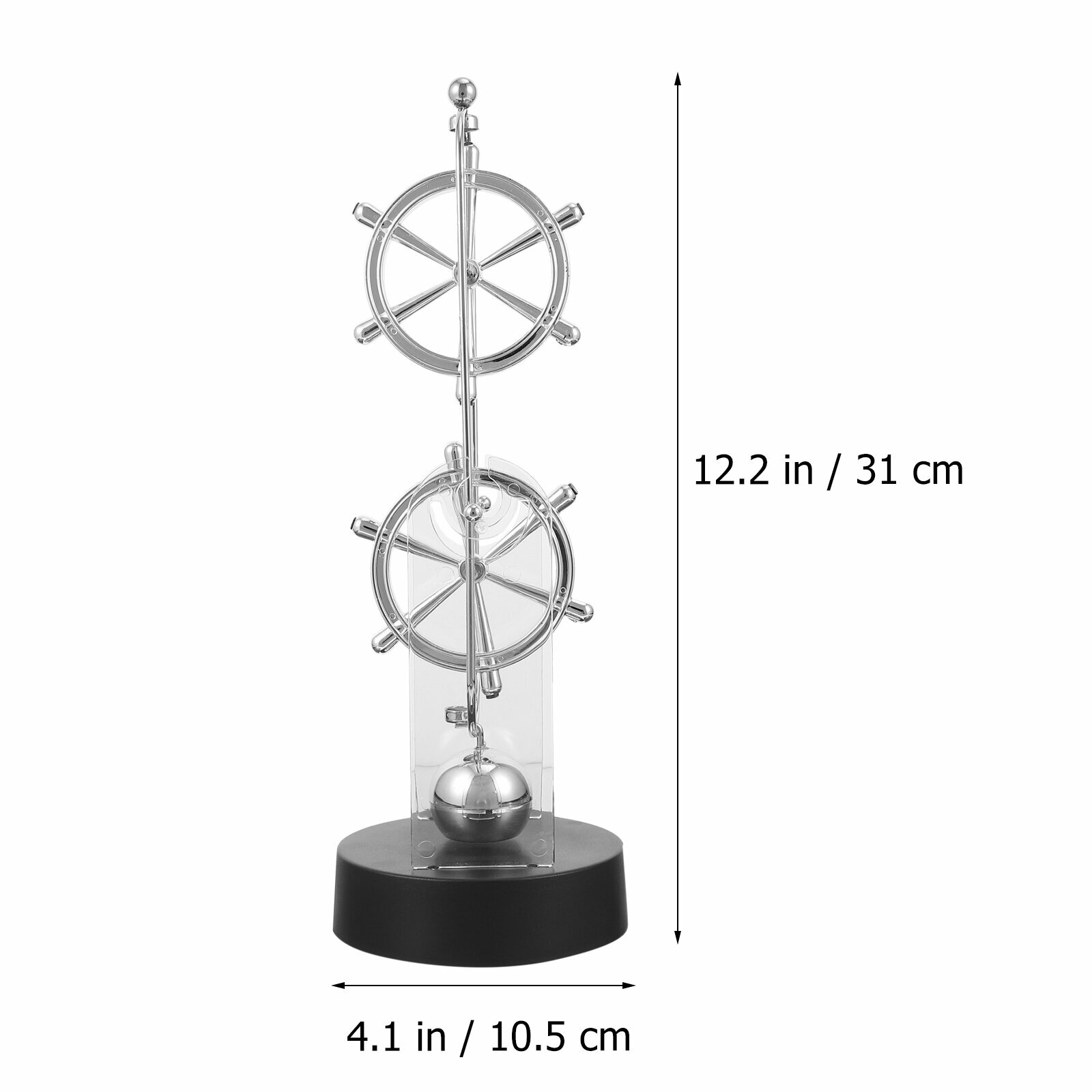 Perpetual Motion Machine Ornament Для Офиса И Дома Серебристый 10 5X10 5Cm