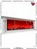 Электрокамин настенный SP46 с эффектом живого огня LED Real Fire, белый/красный