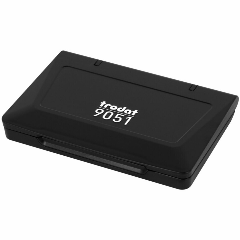 Штемпельная подушка TRODAT 9051, 90х50 мм, черная, 9051ч, 238394