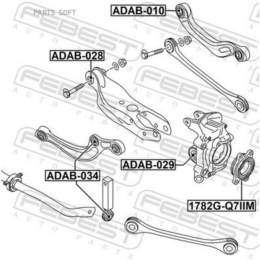 Ступица в сборе с подшипником! перед.\ audi a4/a5/a6/a7/a8/q5 15>
