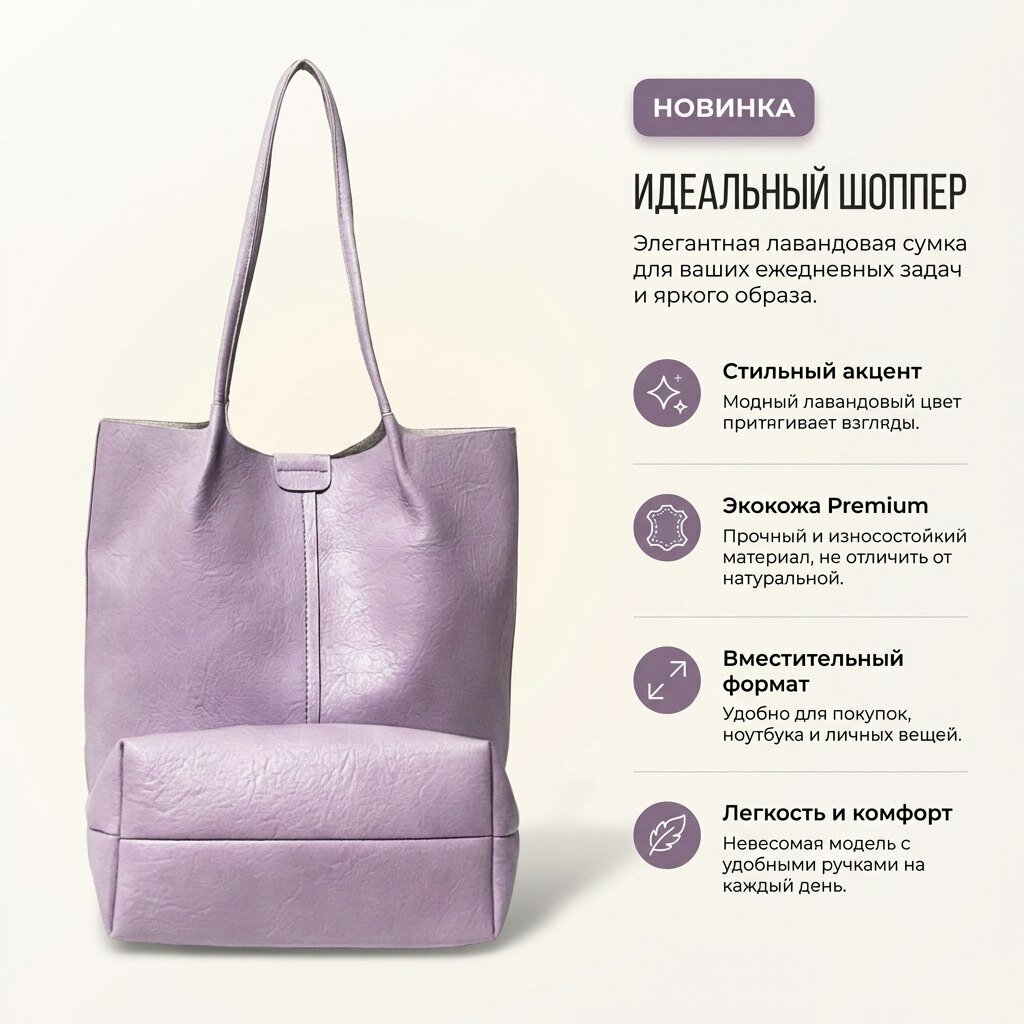 Комплект сумок шоппер