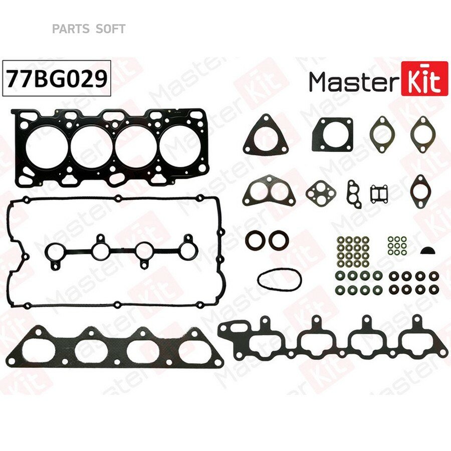 77BG029 MASTERKIT Верхний компл. прокл. ГБЦ Santa Fe/Sonata 2.4i (G4JS/G4JG) 01- MASTERKIT 77BG029 | цена за 1 шт