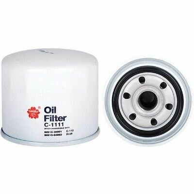 Фильтр масляный SAKURA C1111 Toyota Camry, Carina E, Carina II, Corolla, Liateace, Starlet 1.5D, 1.8D, 2.0D 11.86-1.96