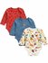 Боди mothercare, комплект из 3 шт., размер 56, белый, желтый, синий, красный
