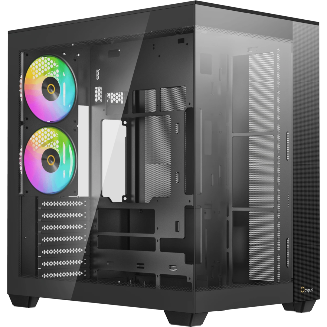 Delta-C70-BKG400XX-GL Ocypus Case Delta C70 BK ARGB EATX / win / black / 4 ARGB fans /no PSU Delta-C70-BKG400XX-GL
