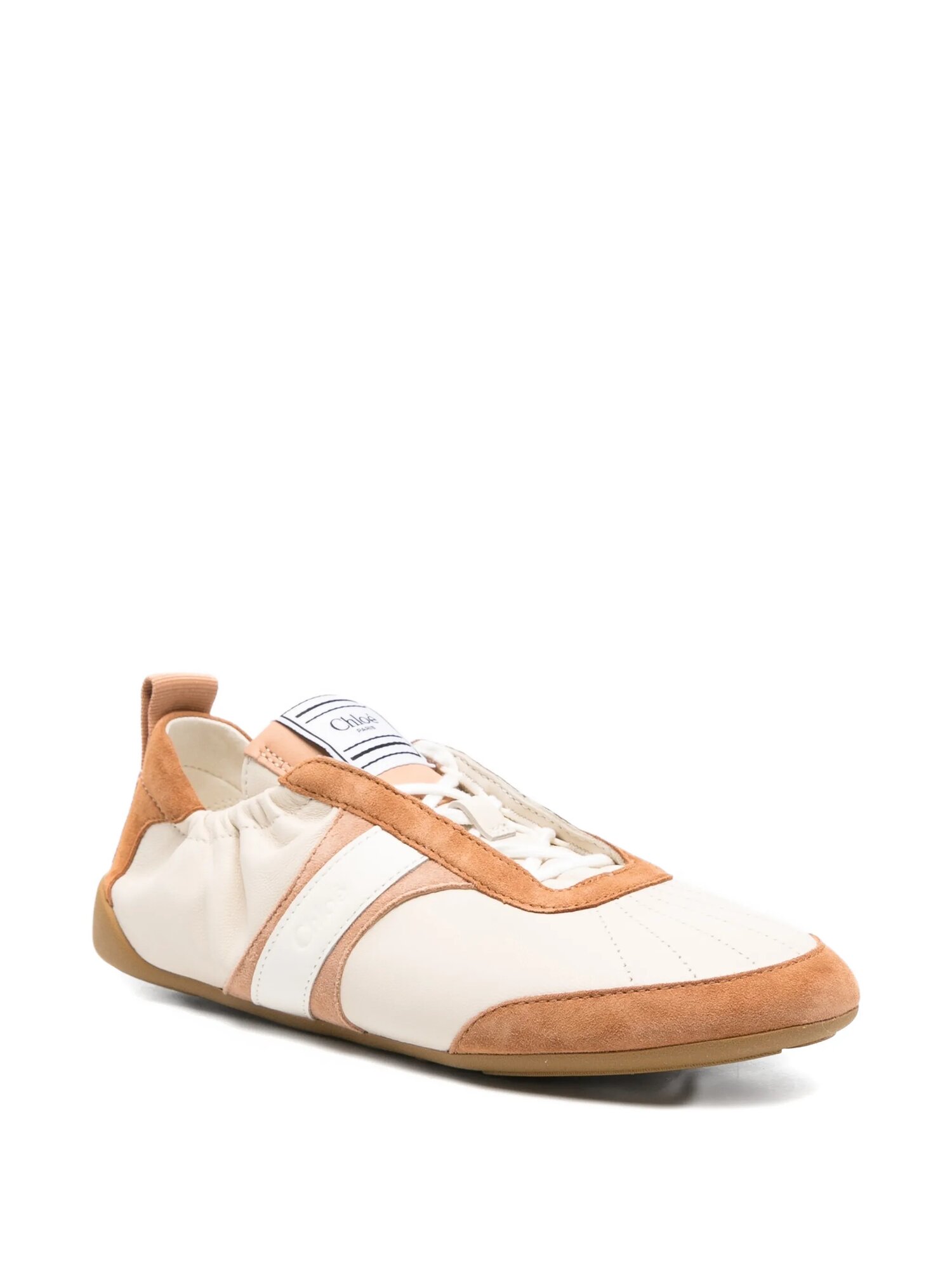 Кроссовки Chloe Kick logo-engraved sneakers, размер 37, разноцветный — фото 1