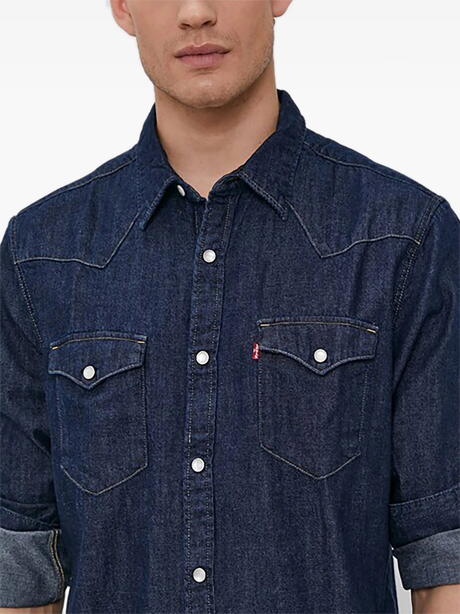 Рубашка Levi's Buttoned denim shirt, размер XXL, синий — фото 1