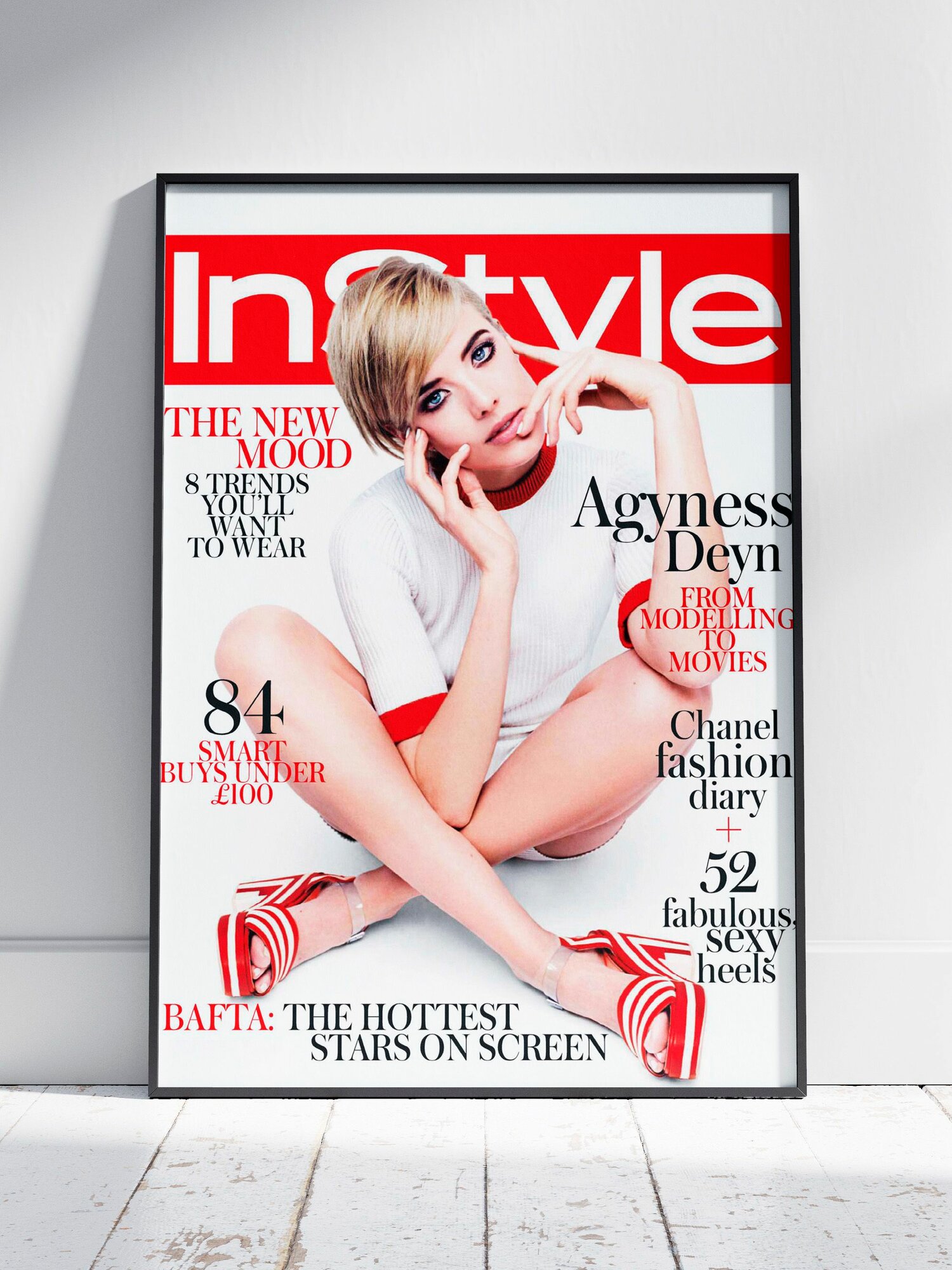 Плакат на стену для интерьера Агнесс Дейн (Agyness Deyn 16) - Постер по модели, бренду и моде формата A4 (21x30 см)
