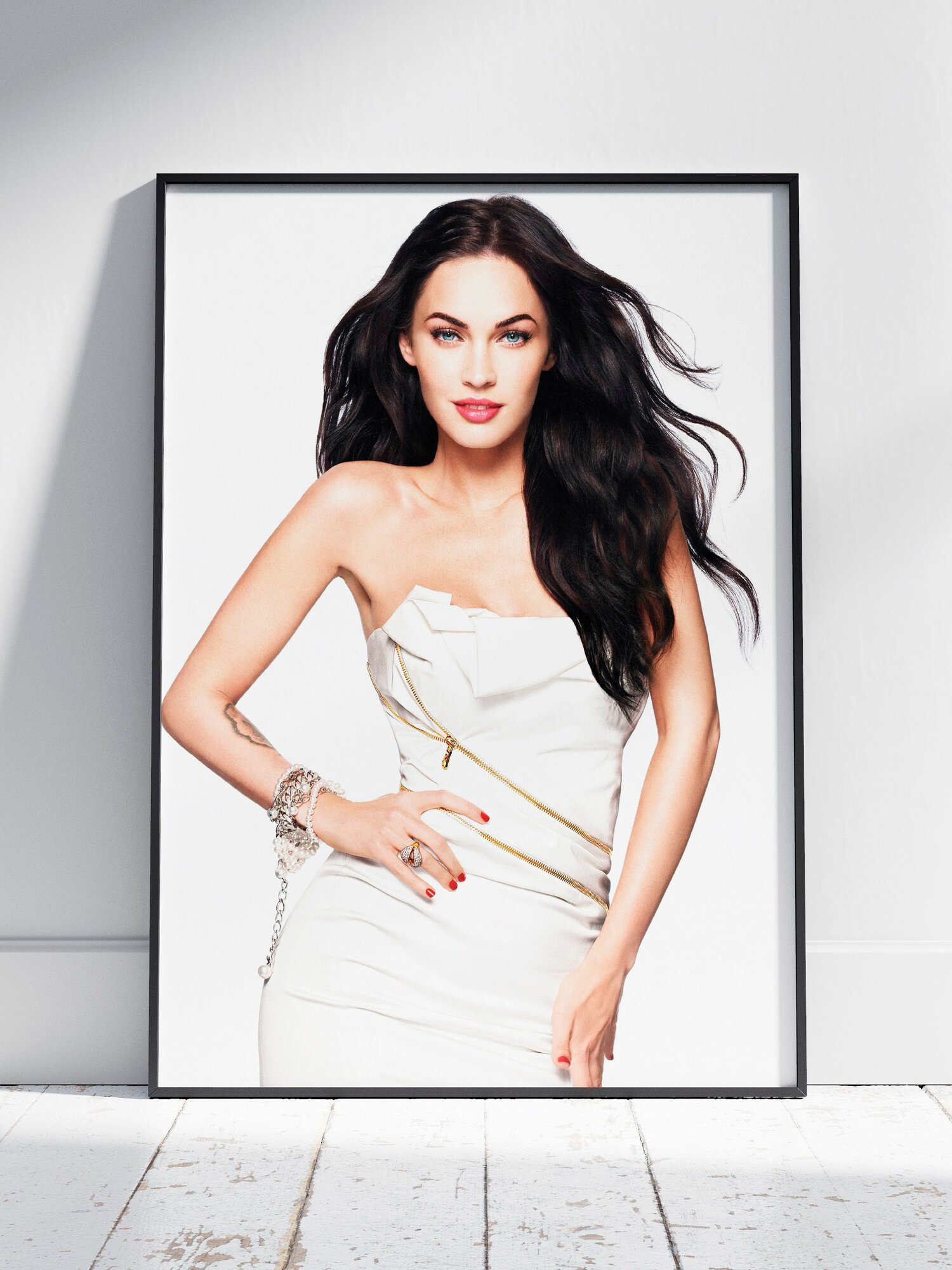 Плакат на стену для интерьера Меган Фокс (Megan Fox 64) - Постер по актеру фильма, кино, сериала формата A4 (21x30 см)