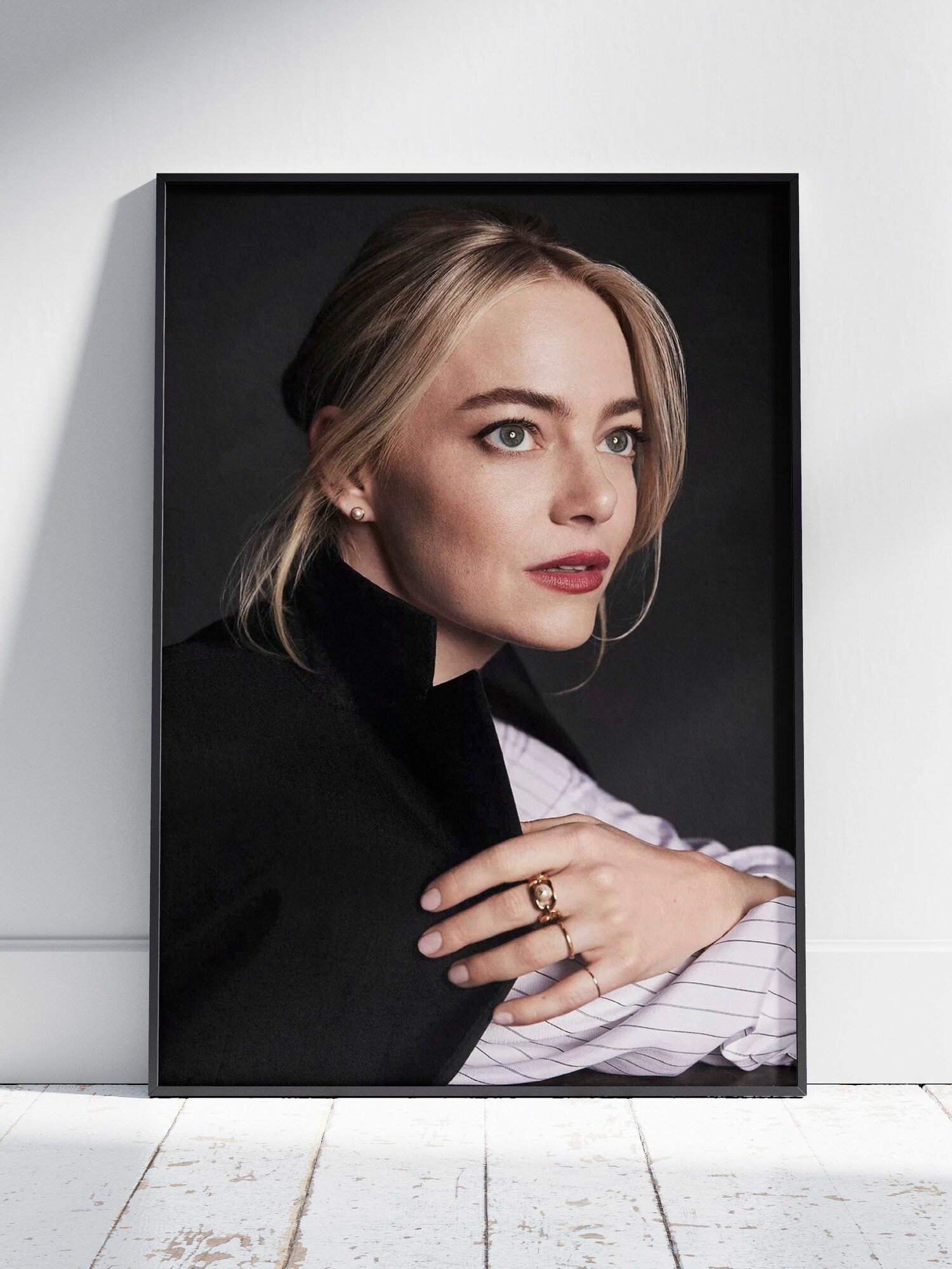 Плакат на стену для интерьера Эмма Стоун (Emma Stone 2) - Постер по актеру фильма, кино, сериала формата A4 (21x30 см)