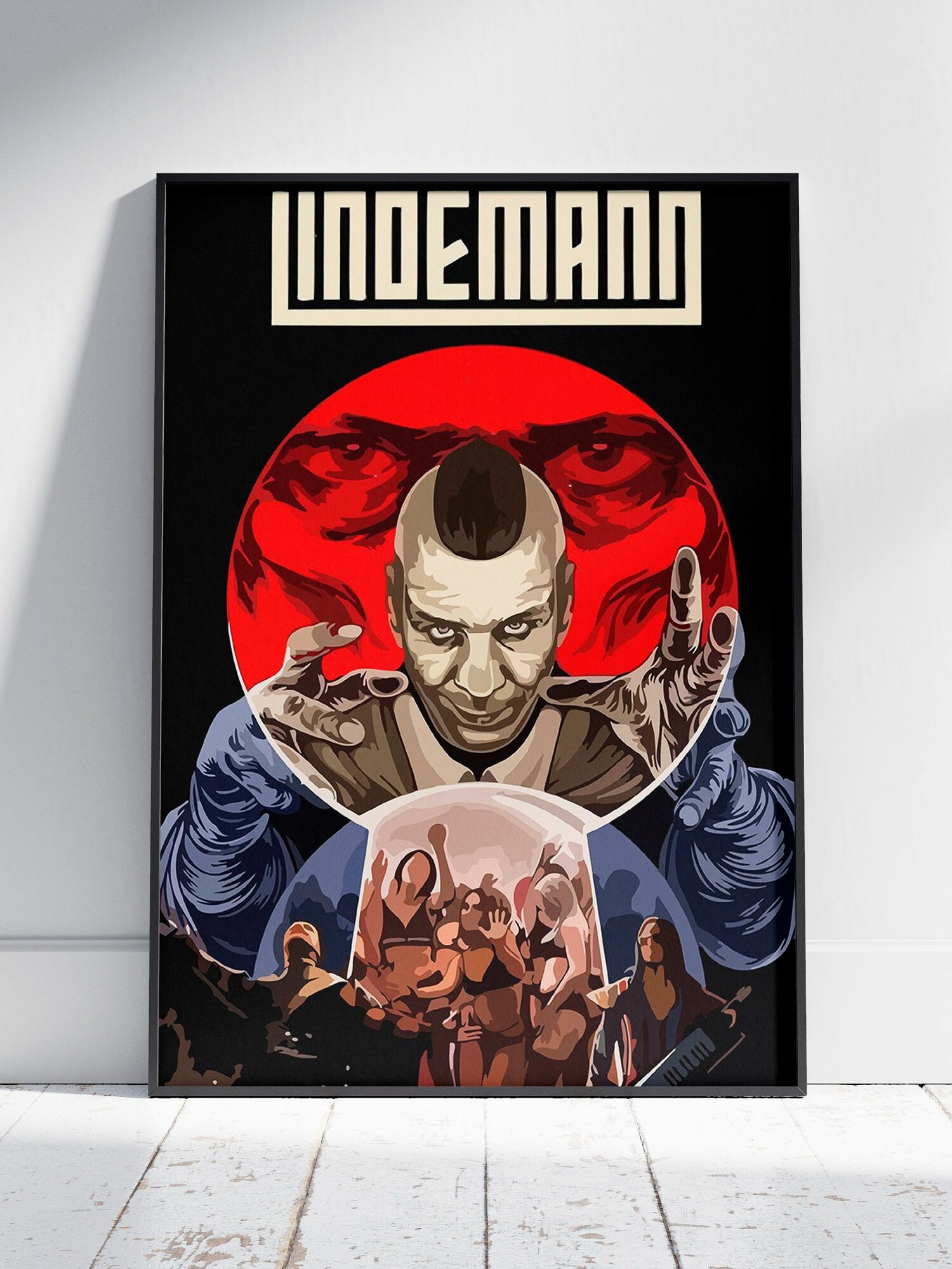Плакат на стену для интерьера Rammstein (Тилль Линдеманн - Till Lindemann 6) - Постер по музыке и артисту формата A4 (21x30 см)