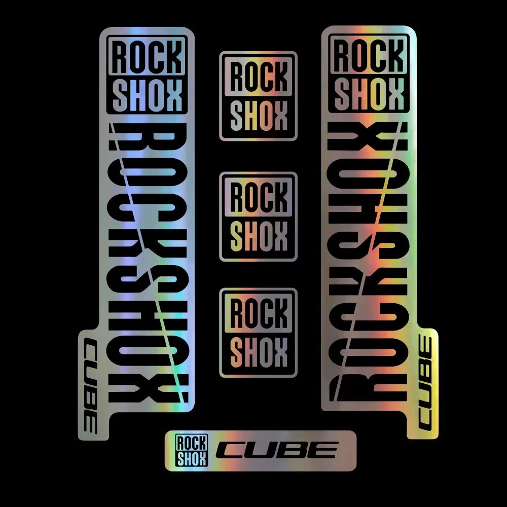 Наклейка-наклейка для горного велосипеда белый