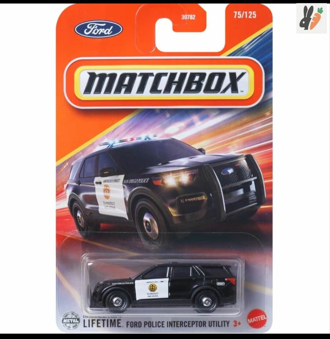 Машинка 2025 Matchbox FORD POLICE INTERCEPTOR UTILITY