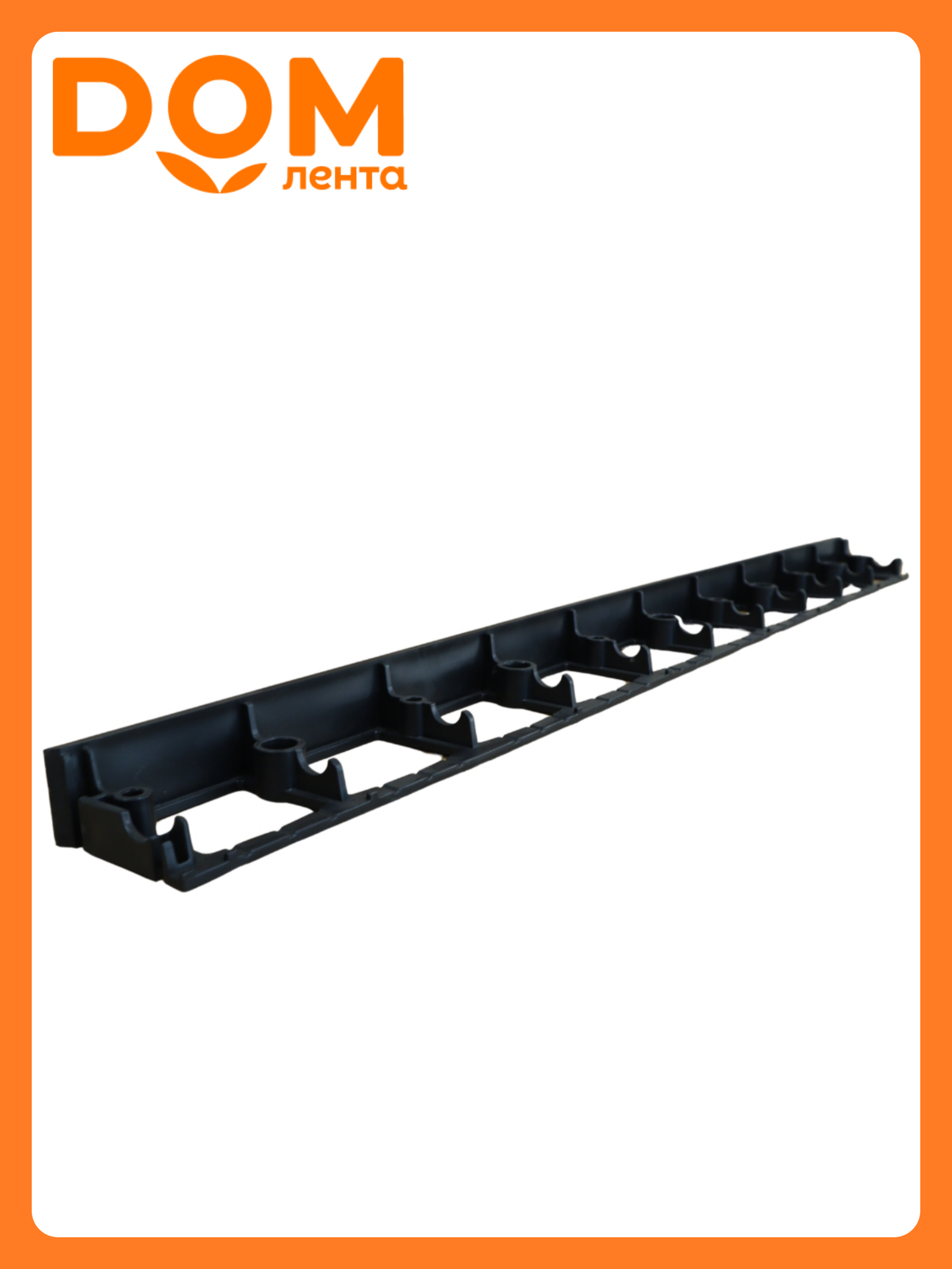 Бордюр ландшафтный Standartpark черный 1х0,08х0,045 м, пластик