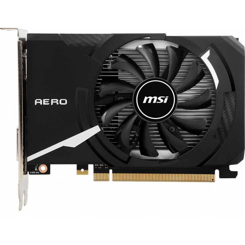 Видеокарта VGA MSI NVIDIA GeForce GT 1030 AERO ITX 4GD4 OC 4GB, DDR4/64-bit, PCIe 3.0, 1xHDMI 2.0, 1xDVI-D, 2-slot (MSI GeForceGT1030AEROITX4GD4OC)