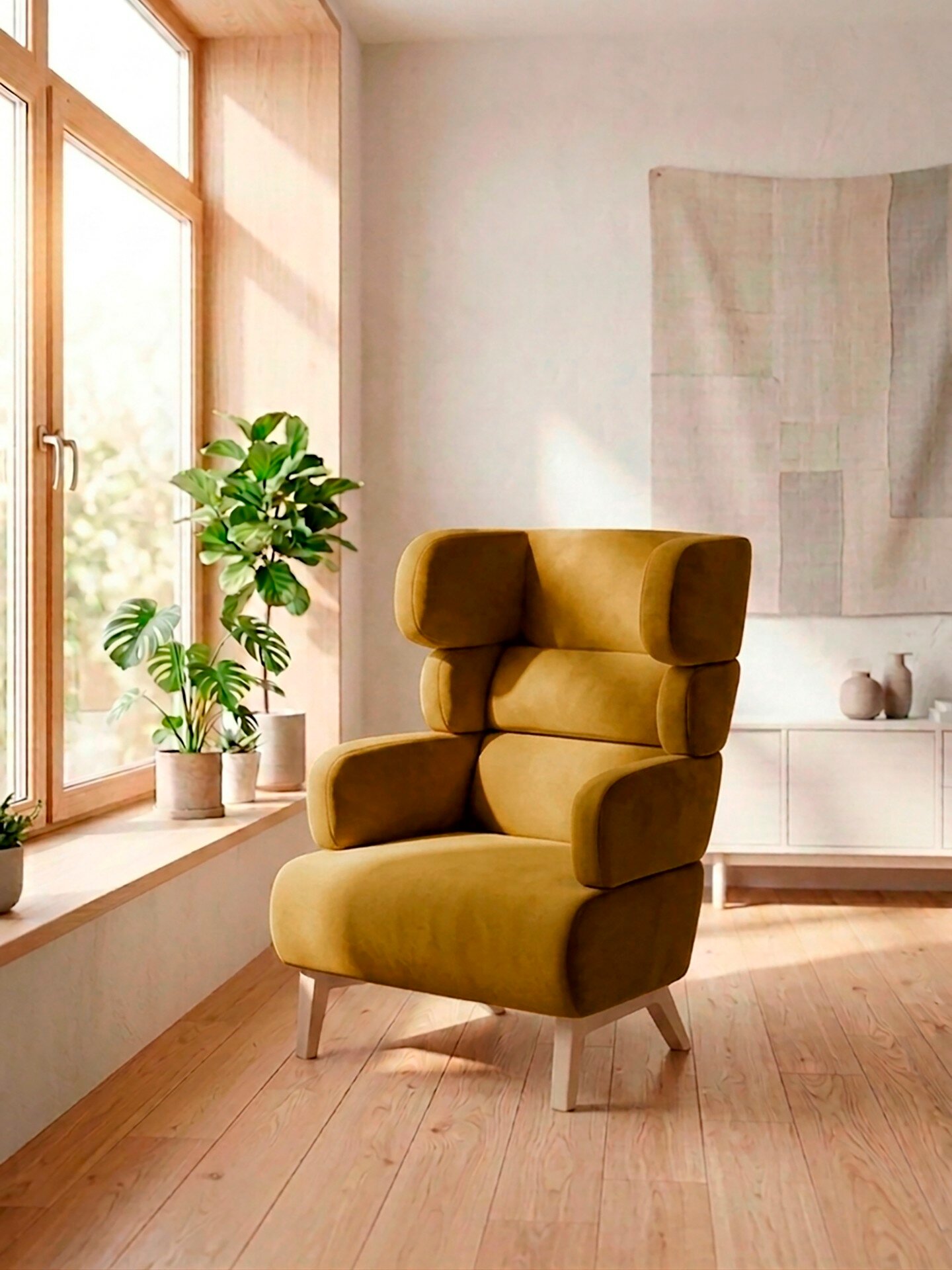 Кресло Спейс Velutto 56 NOW 85x86x114 см, желтый Велютто, нераскладной Дом мебели для вас