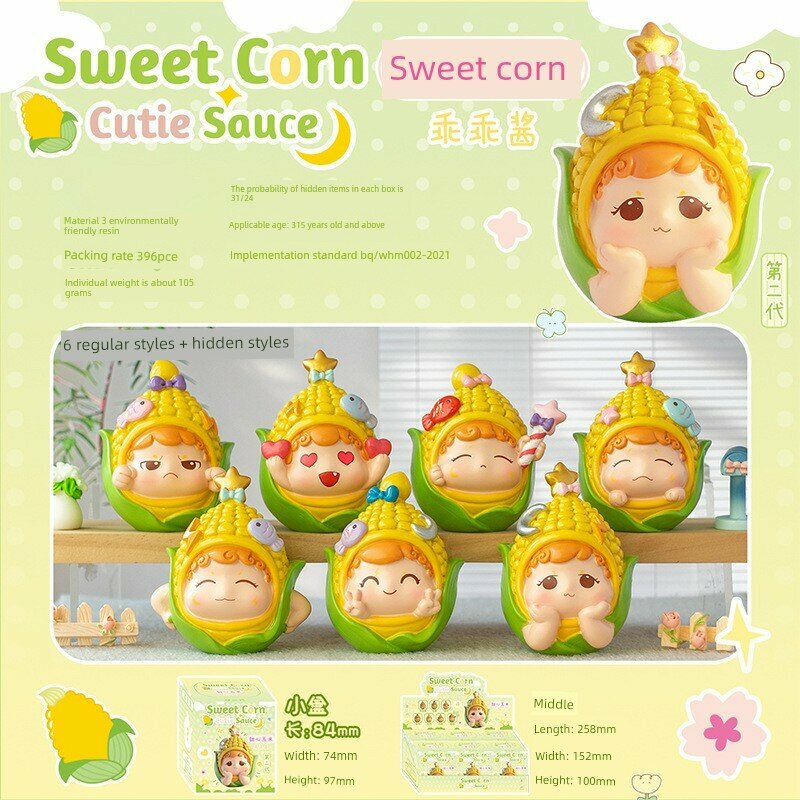 Оригинальная коллекционная фигурка Sweet Corn Blind Box 2026 New Model Xuyu CP Fan Merchandise Ray-Ban LP99 Кукуруза